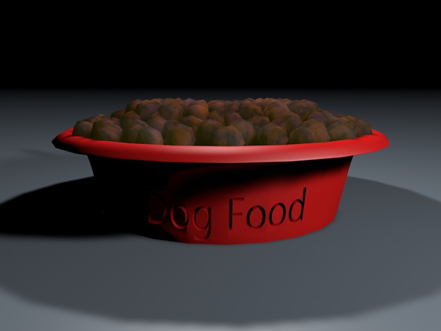 3d model dog food