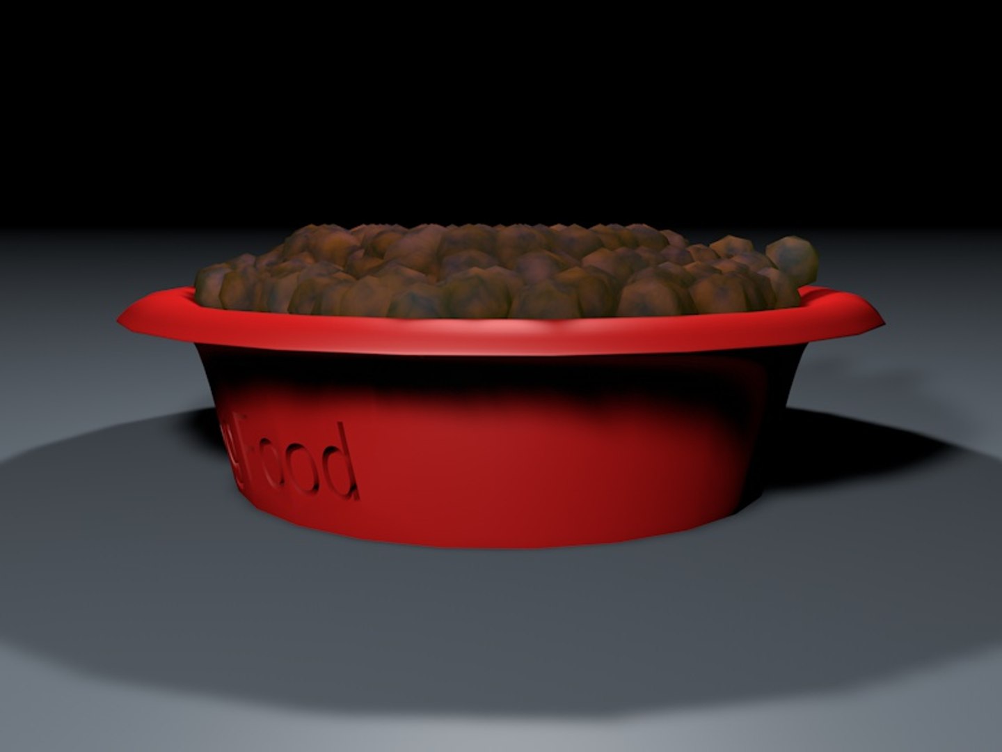 3d model dog food