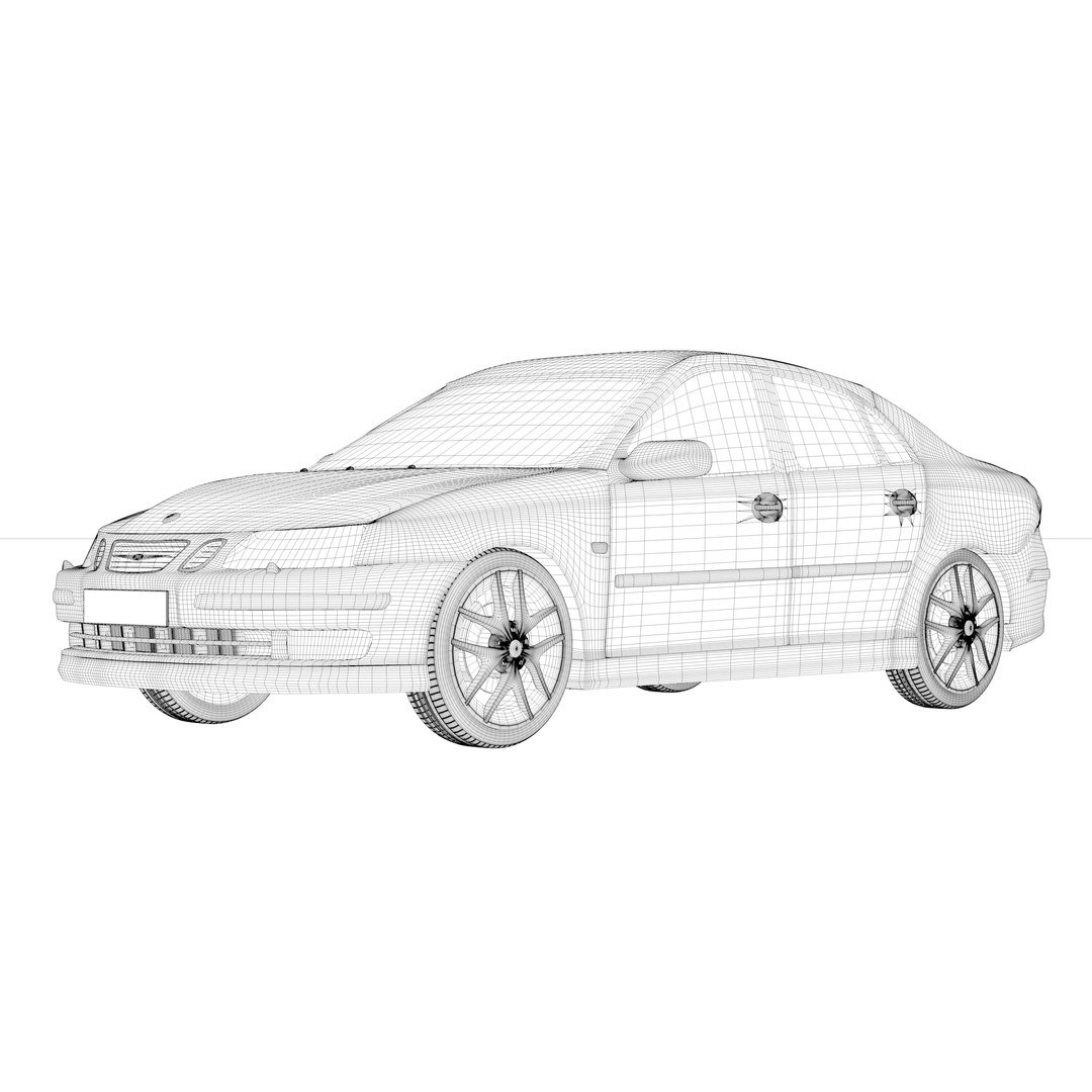 Saab 9-3 Aero 3D - TurboSquid 1745451