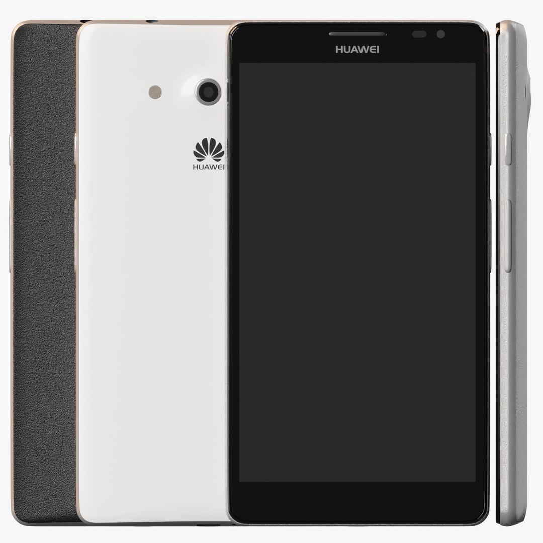 Huawei Ascend Mate All Colors Smartphone 3D model - TurboSquid 2071076