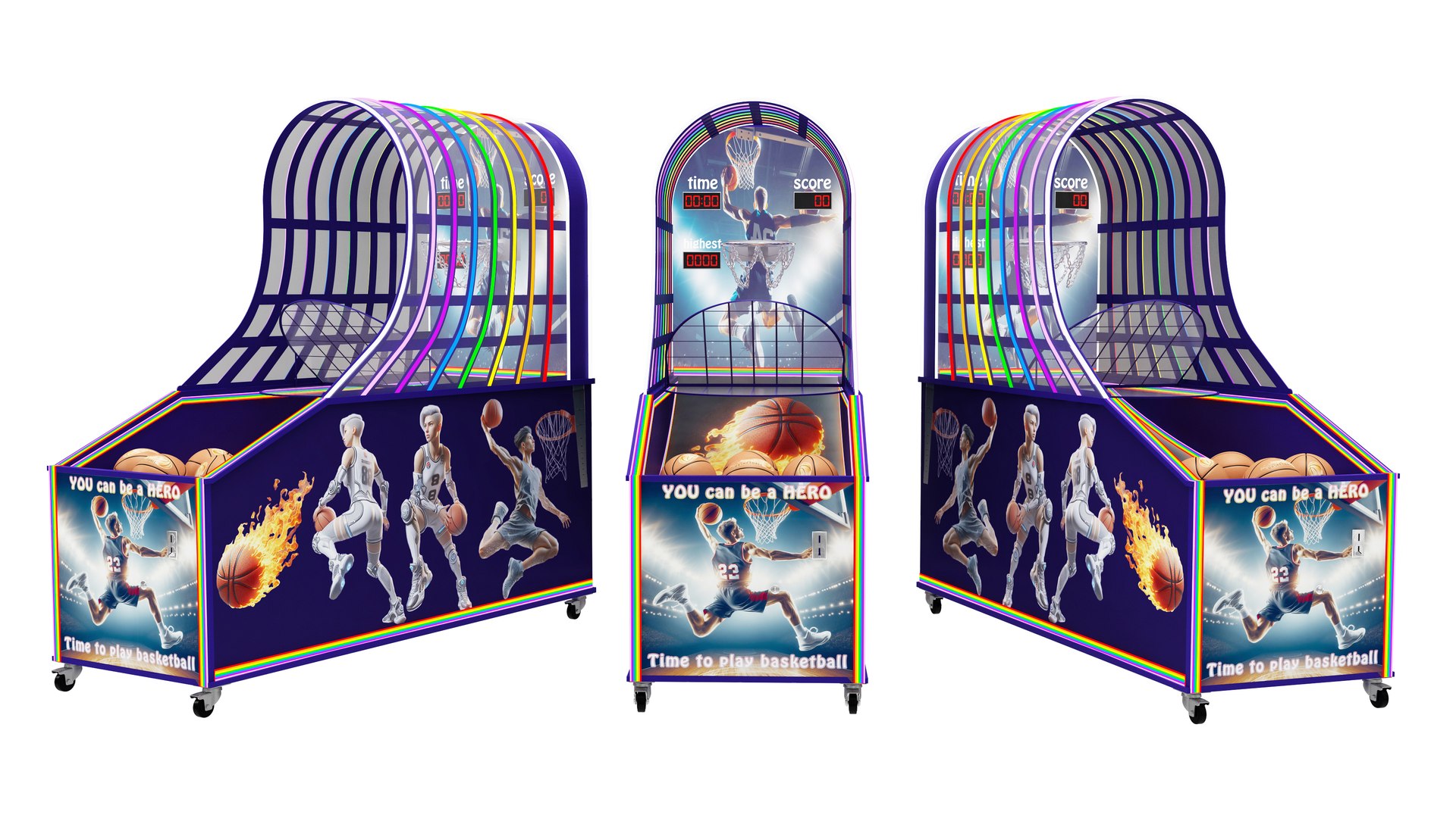 Arcade Game Room Props Package 7 Pieces Game Machines 3D Model ...