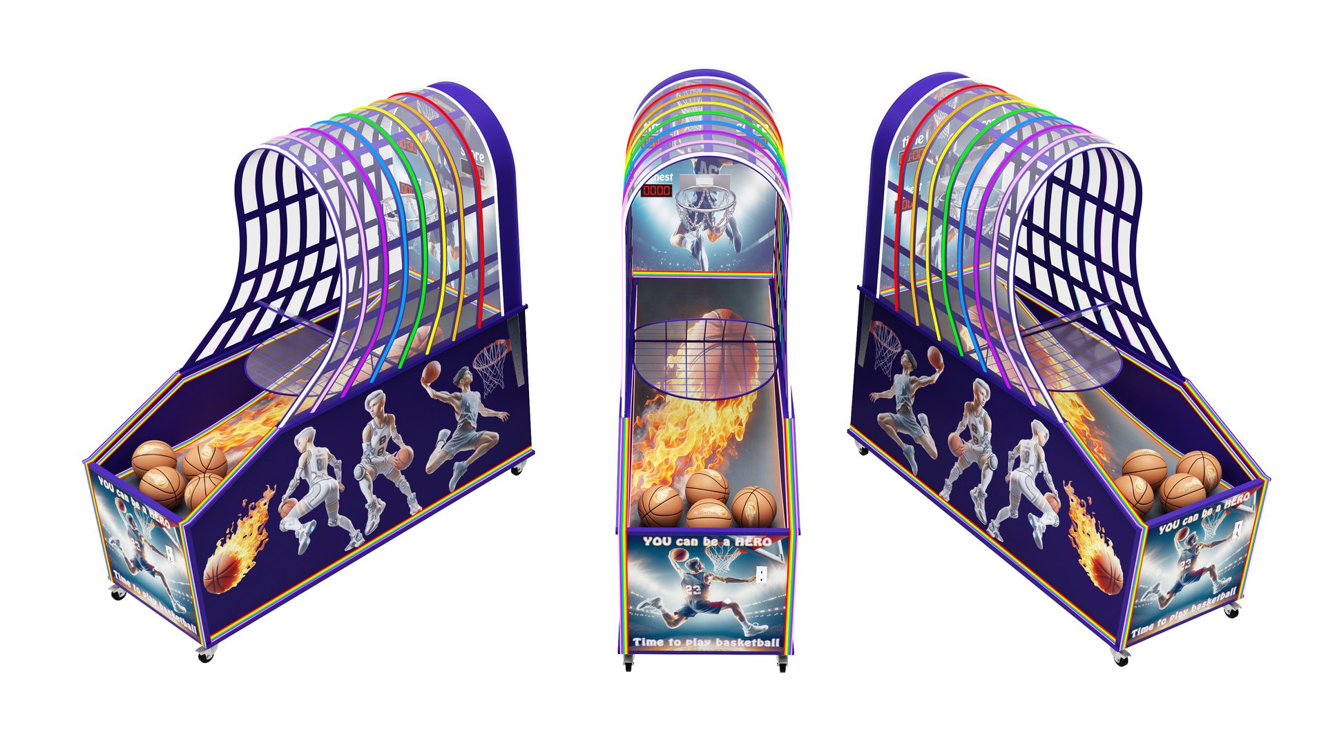 Arcade Game Room Props Package 7 Pieces Game Machines 3D Model ...