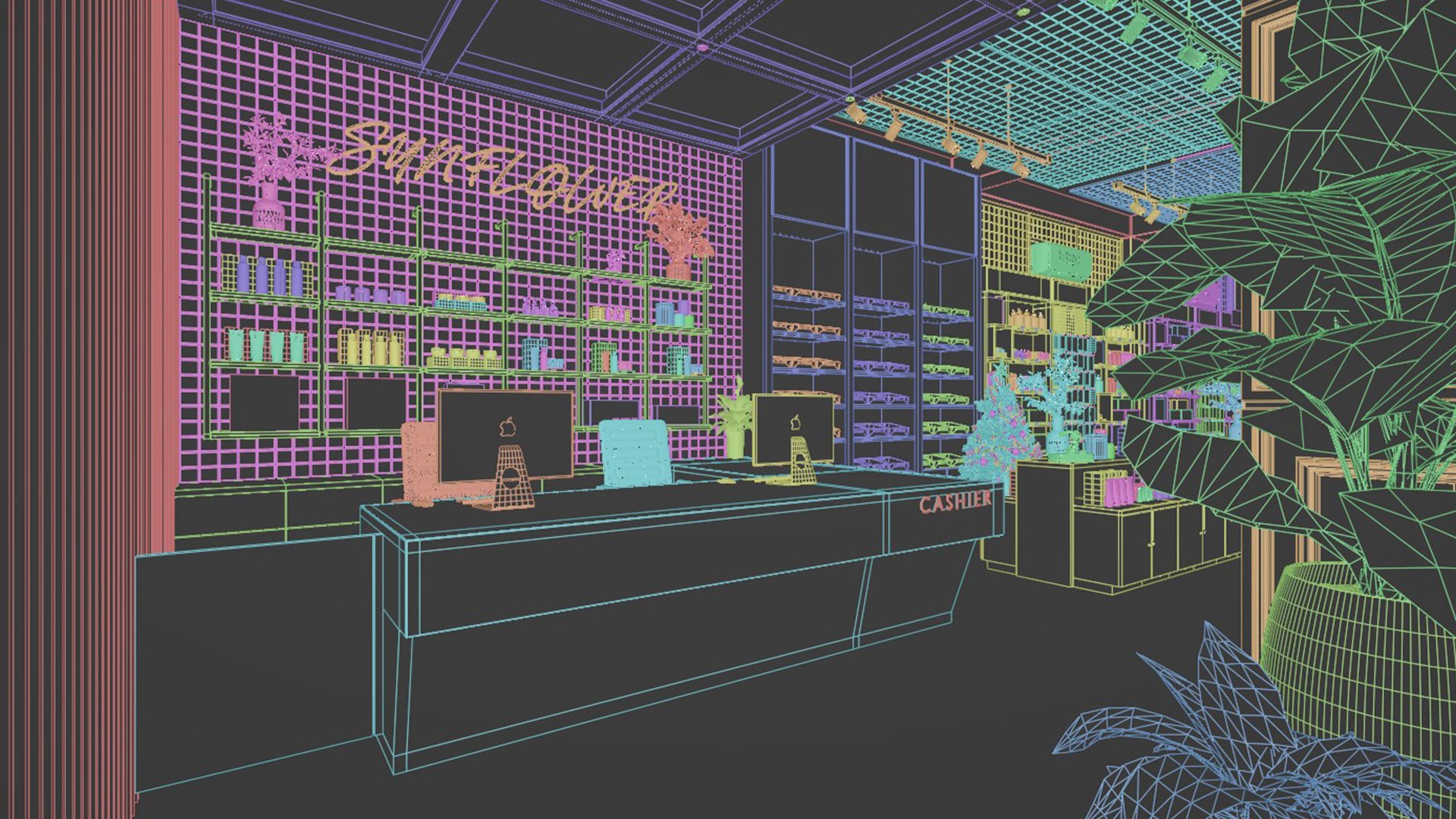 Cosmetic Store Scene Blender - Fbx - Obj 3D Model - TurboSquid 1974815