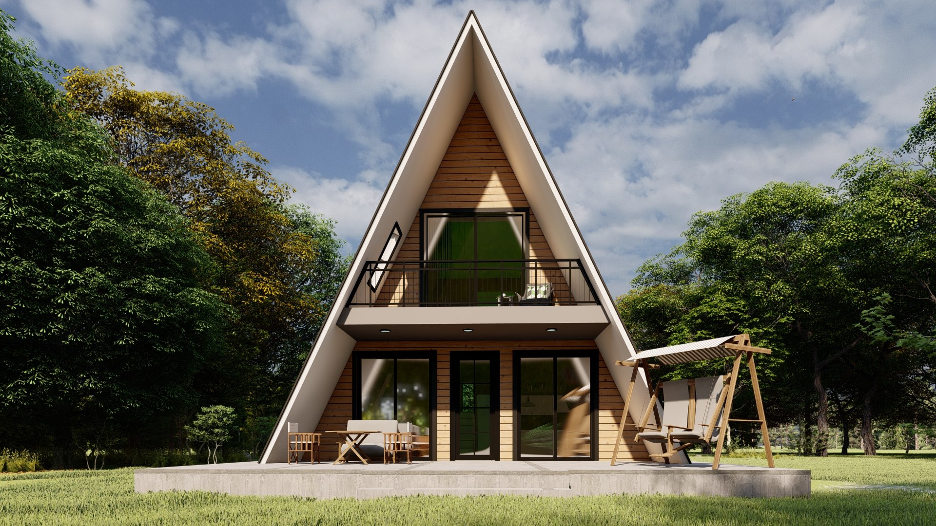 3D 3D A FRAME HOUSE Model - TurboSquid 1822524