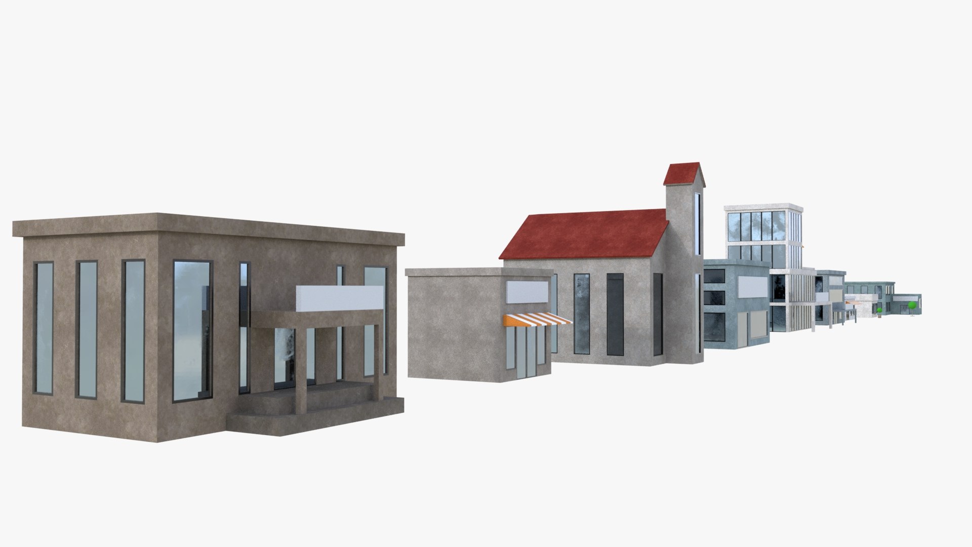 City Building 3D Model - TurboSquid 1898356