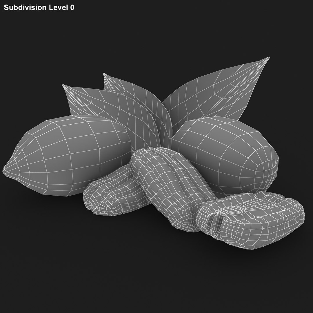 Realistic nuts set 3D - TurboSquid 1212419