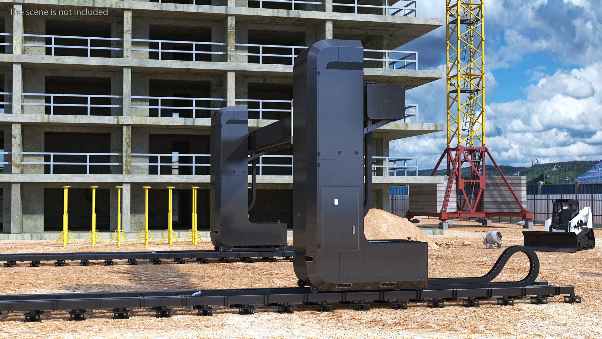 3D 3D Printer Black For Homes Building - TurboSquid 2202060