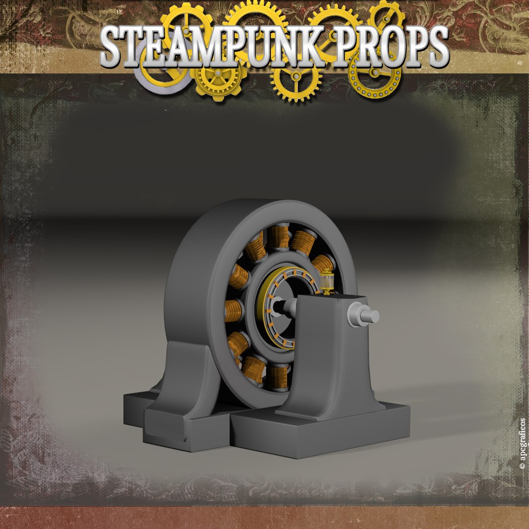 3D steampunk steam - TurboSquid 1259494
