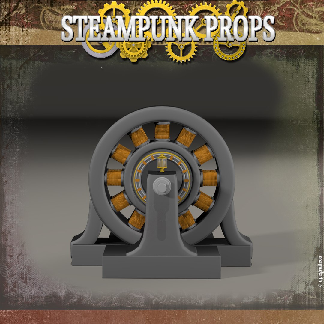 3D steampunk steam - TurboSquid 1259494