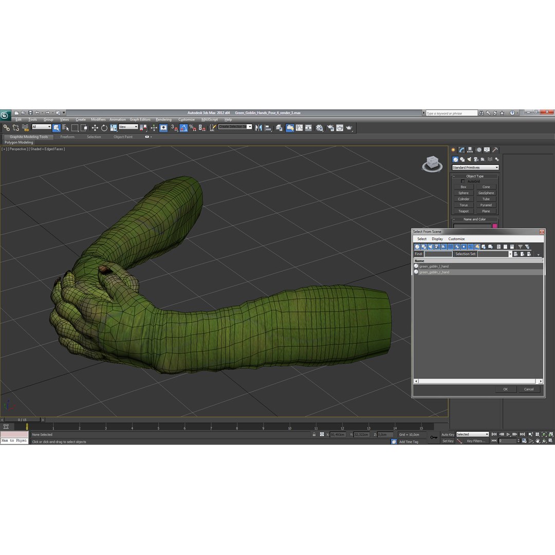 goblin hands pose 4 3d c4d