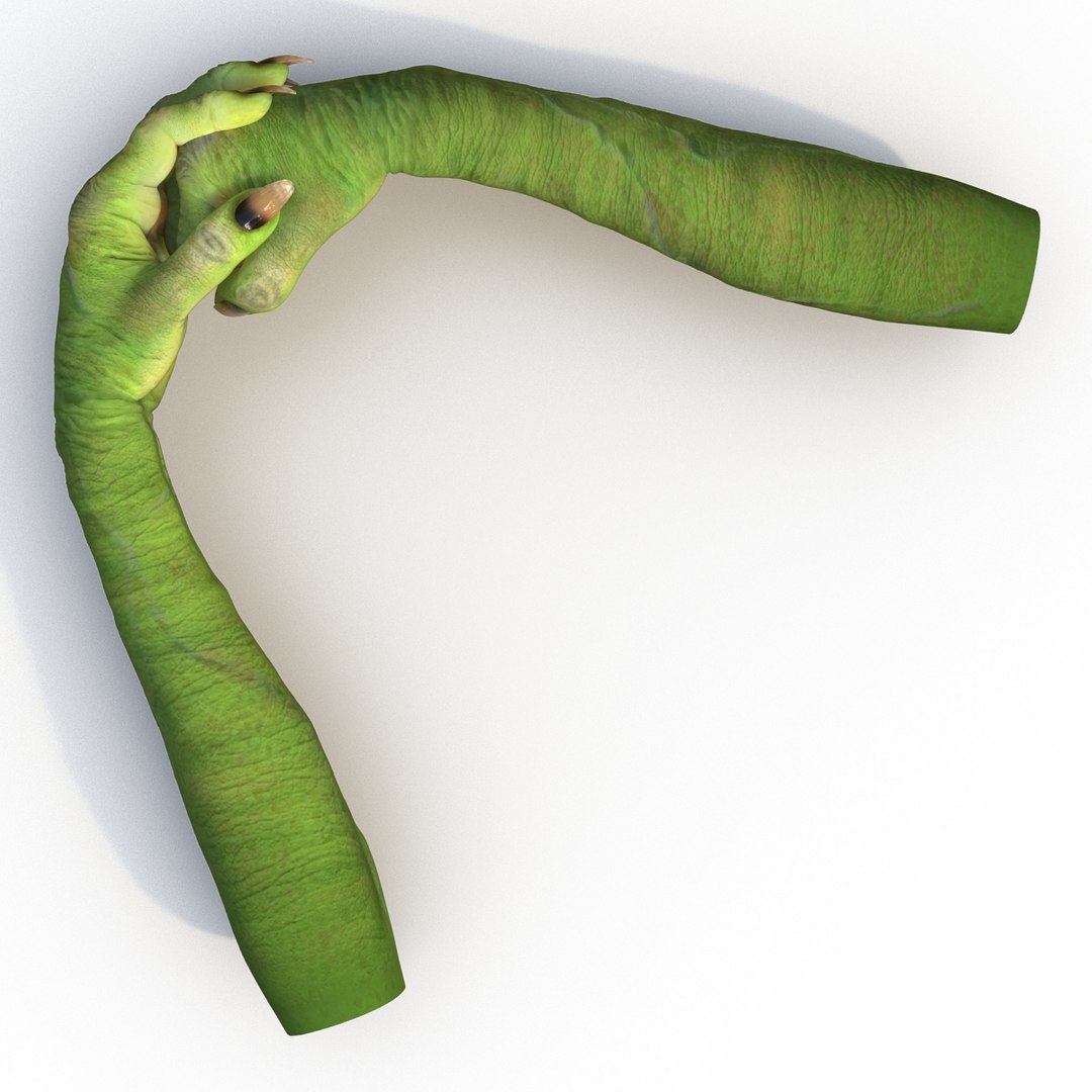 Goblin Hands Pose 4 3d C4d