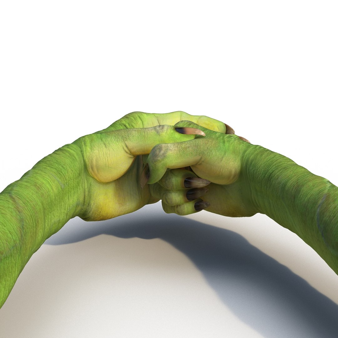 Goblin Hands Pose 4 3d C4d
