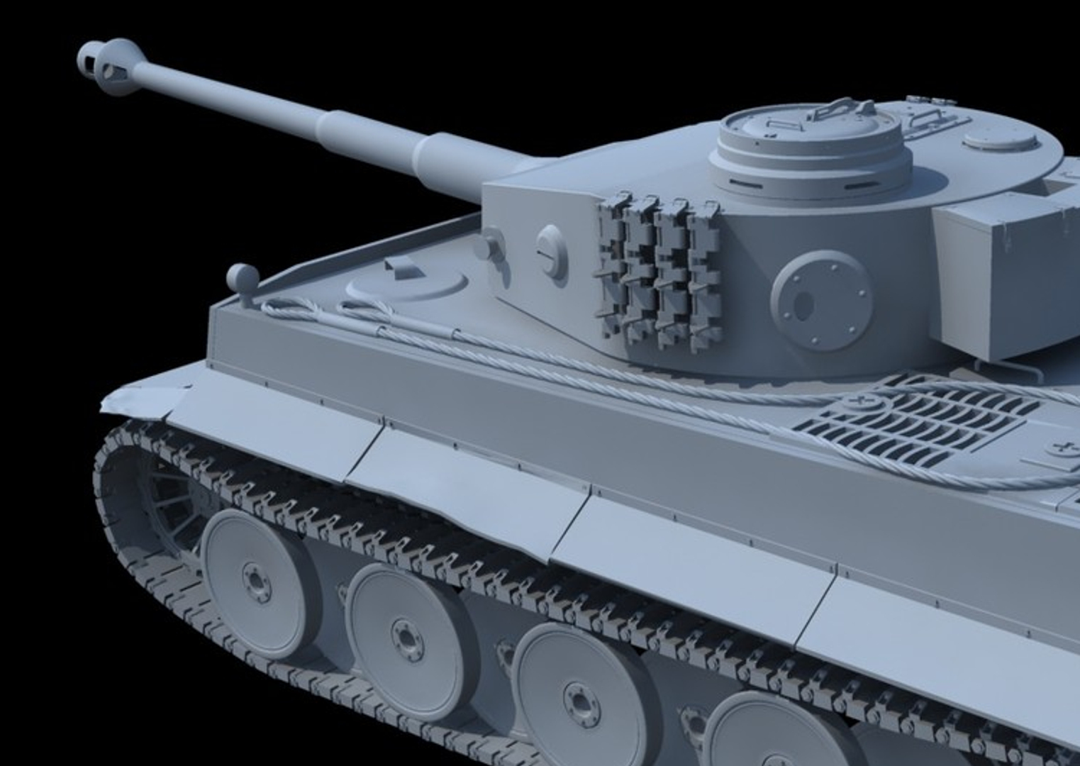 german tiger tank 3d max