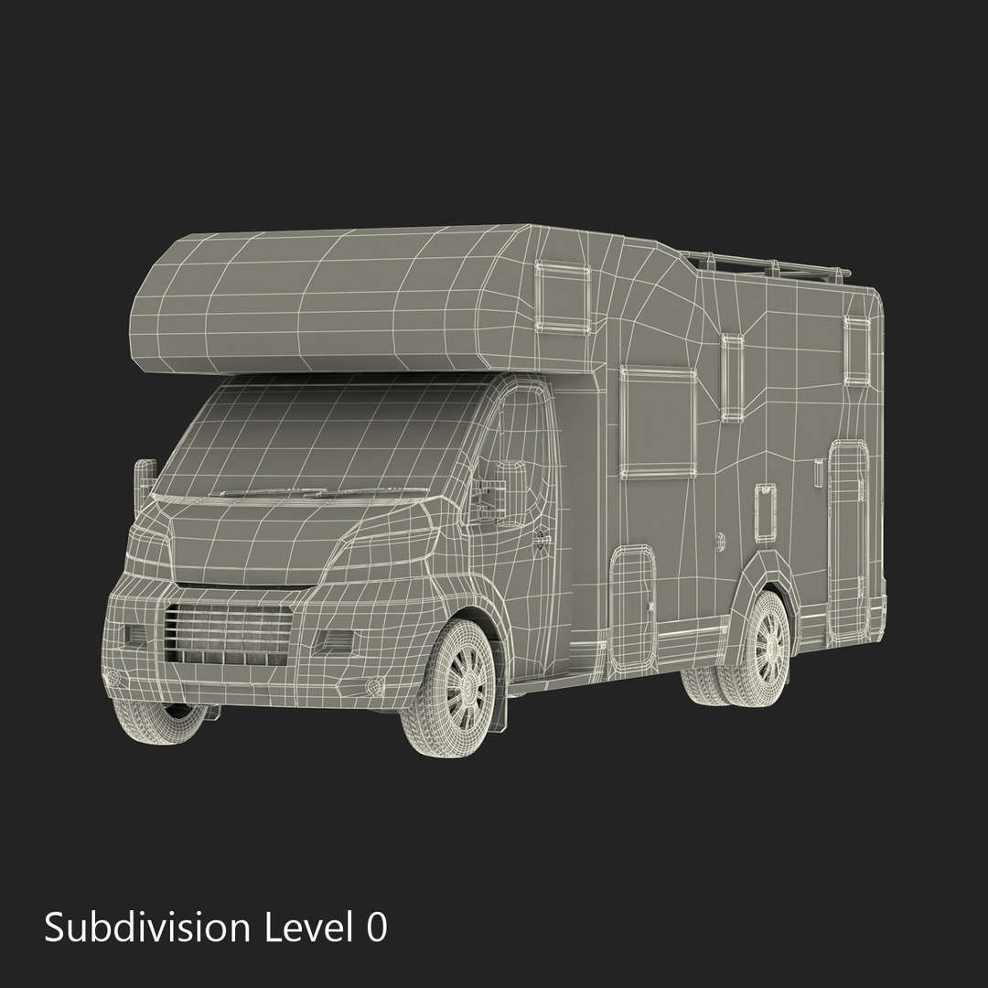 3d model motorhome generic modeled