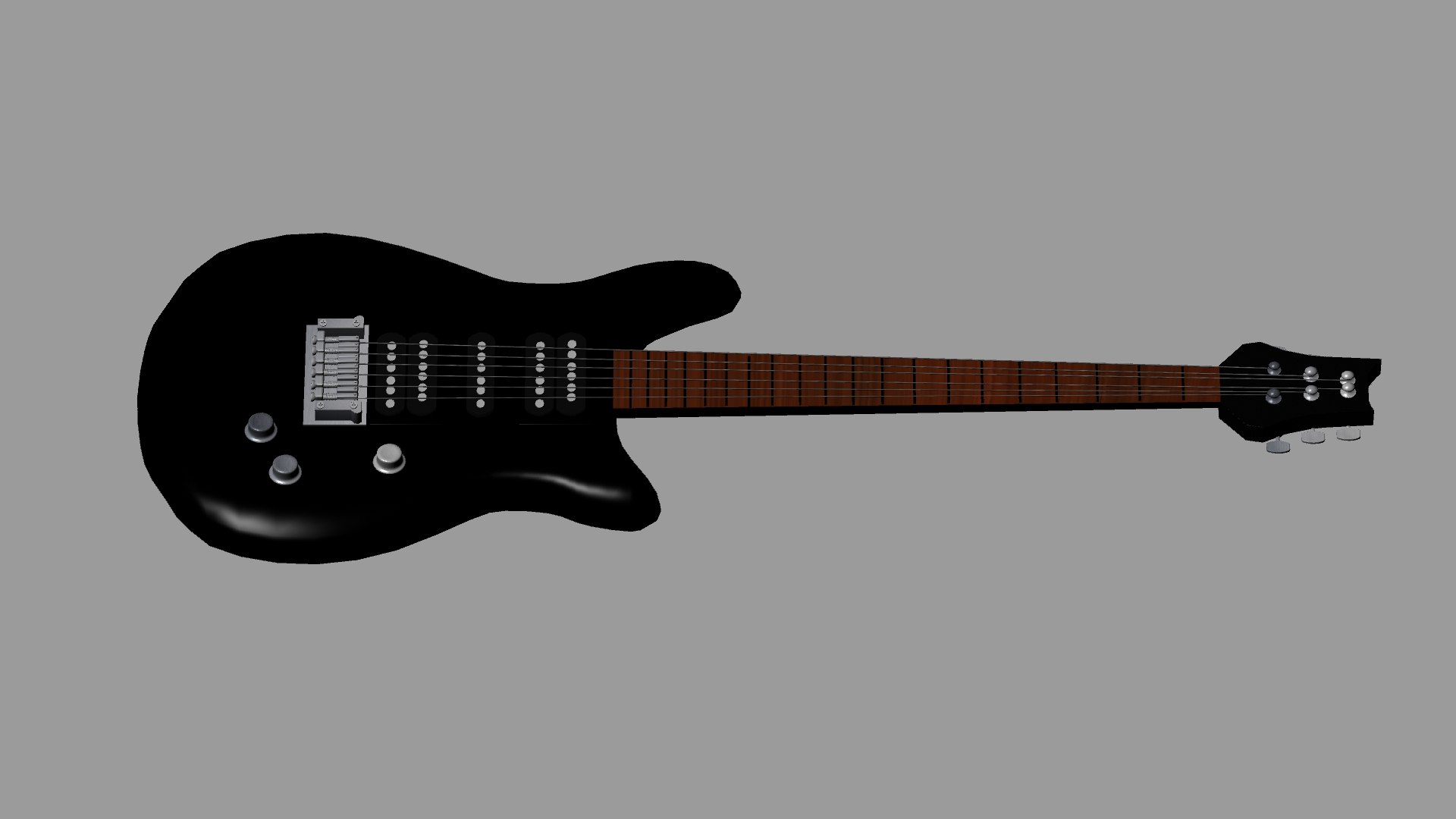 Free Guitar 3d Model