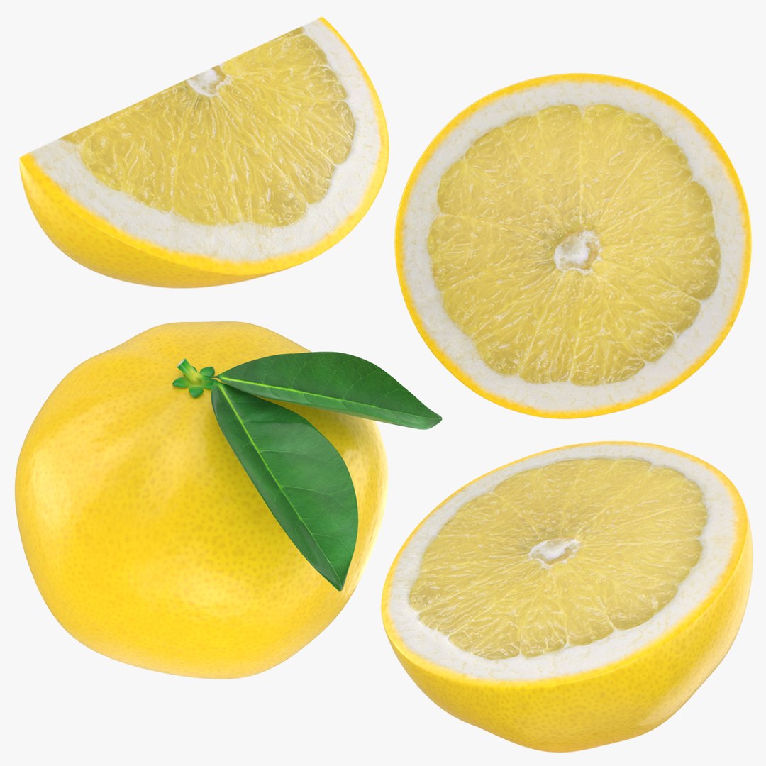 Yellow Grapefruit Collection 3D Model - TurboSquid 2033054