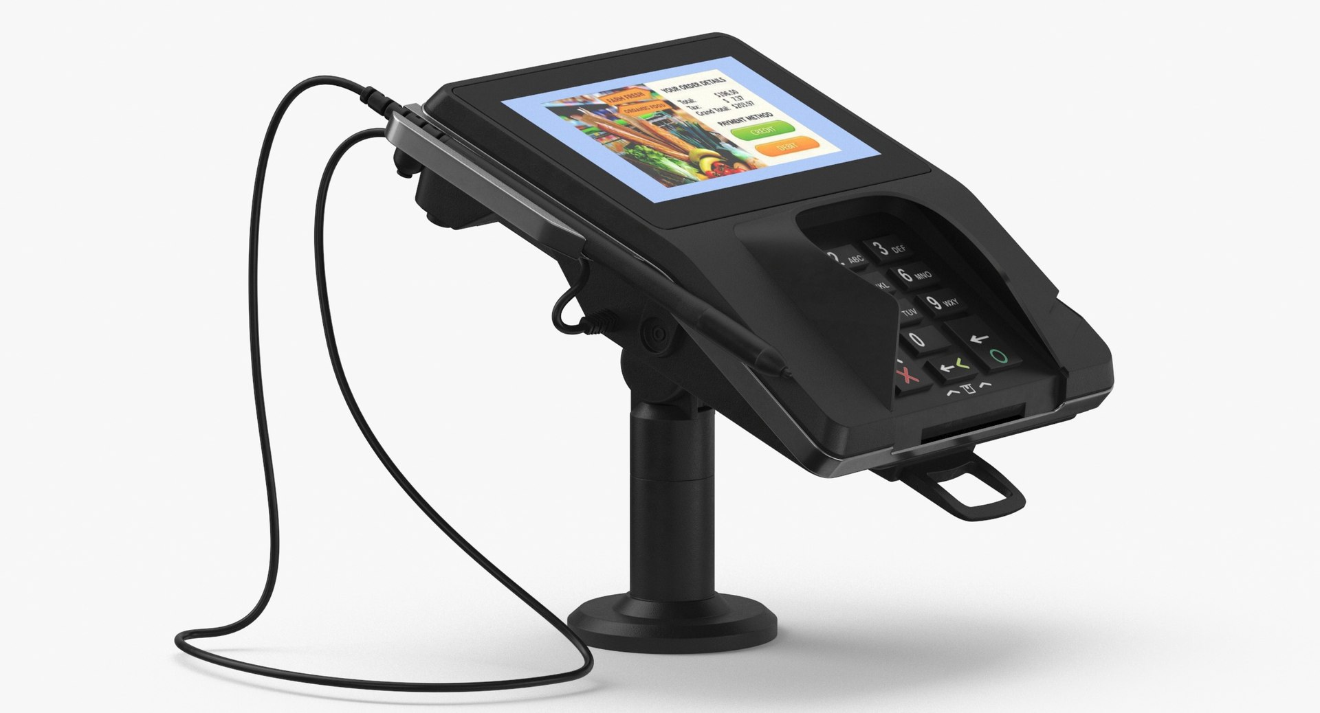 Credit Card Processing Device model - TurboSquid 2048078