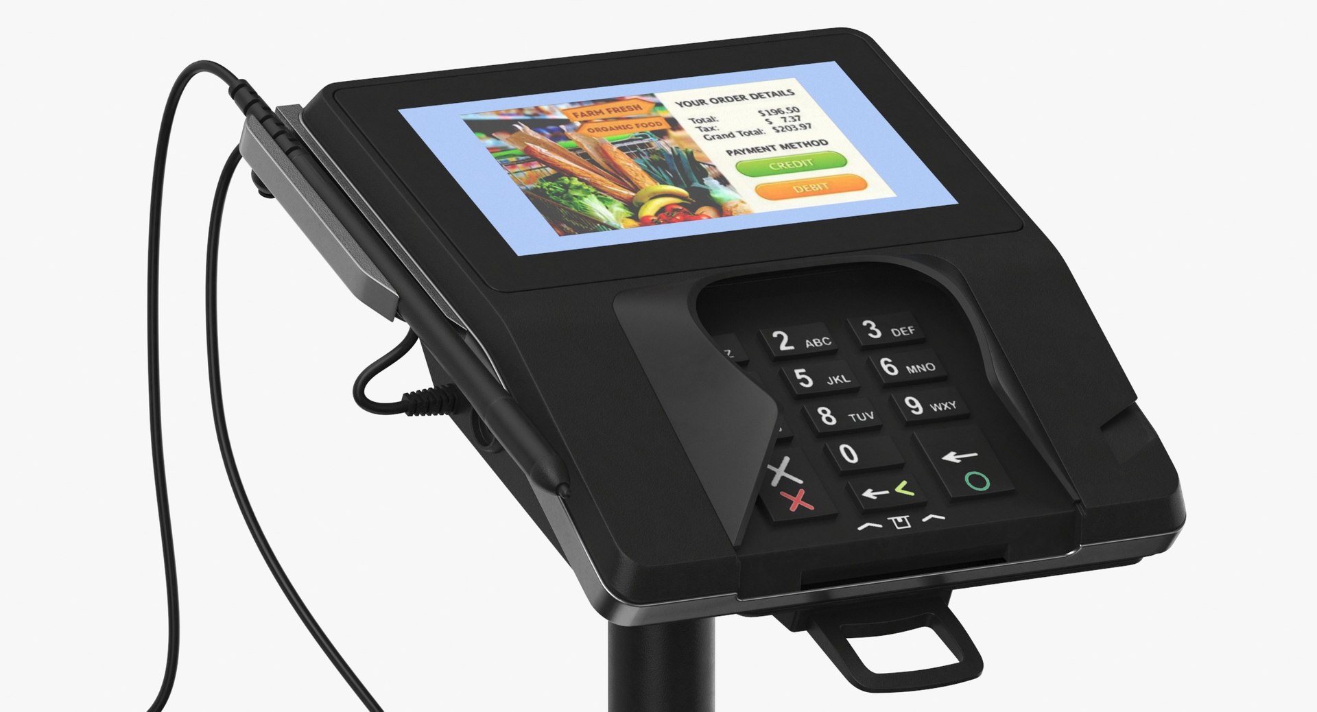 Credit Card Processing Device model - TurboSquid 2048078