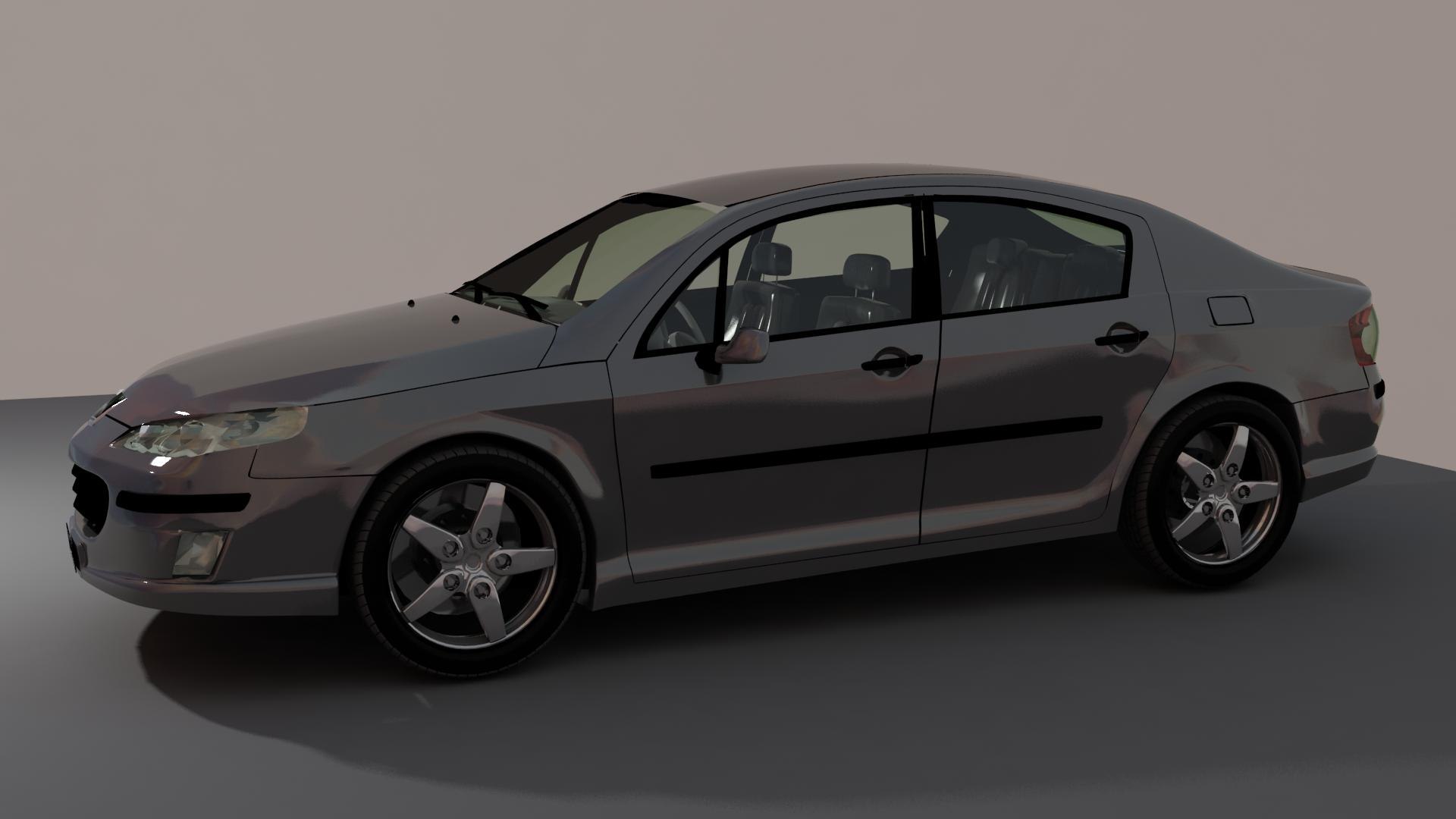 3D Grey Sedan Car Model - TurboSquid 2018423