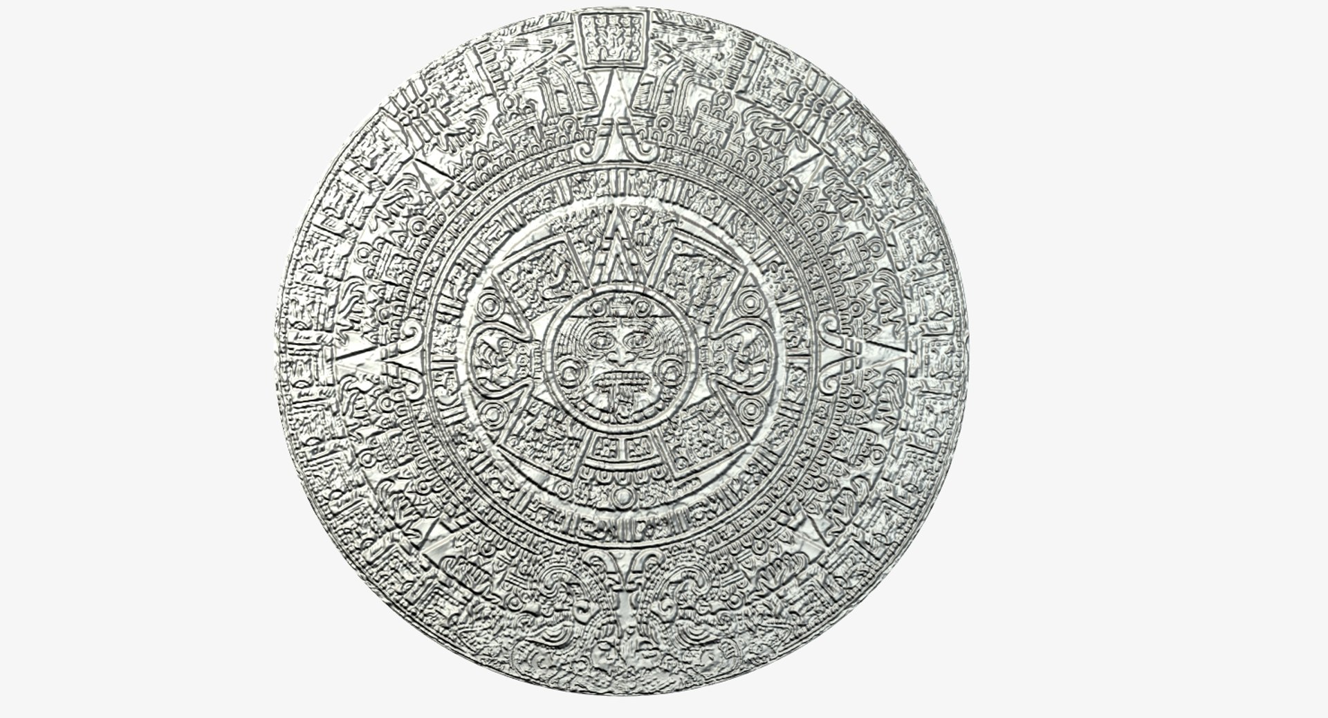 3d Model Aztec Calendar