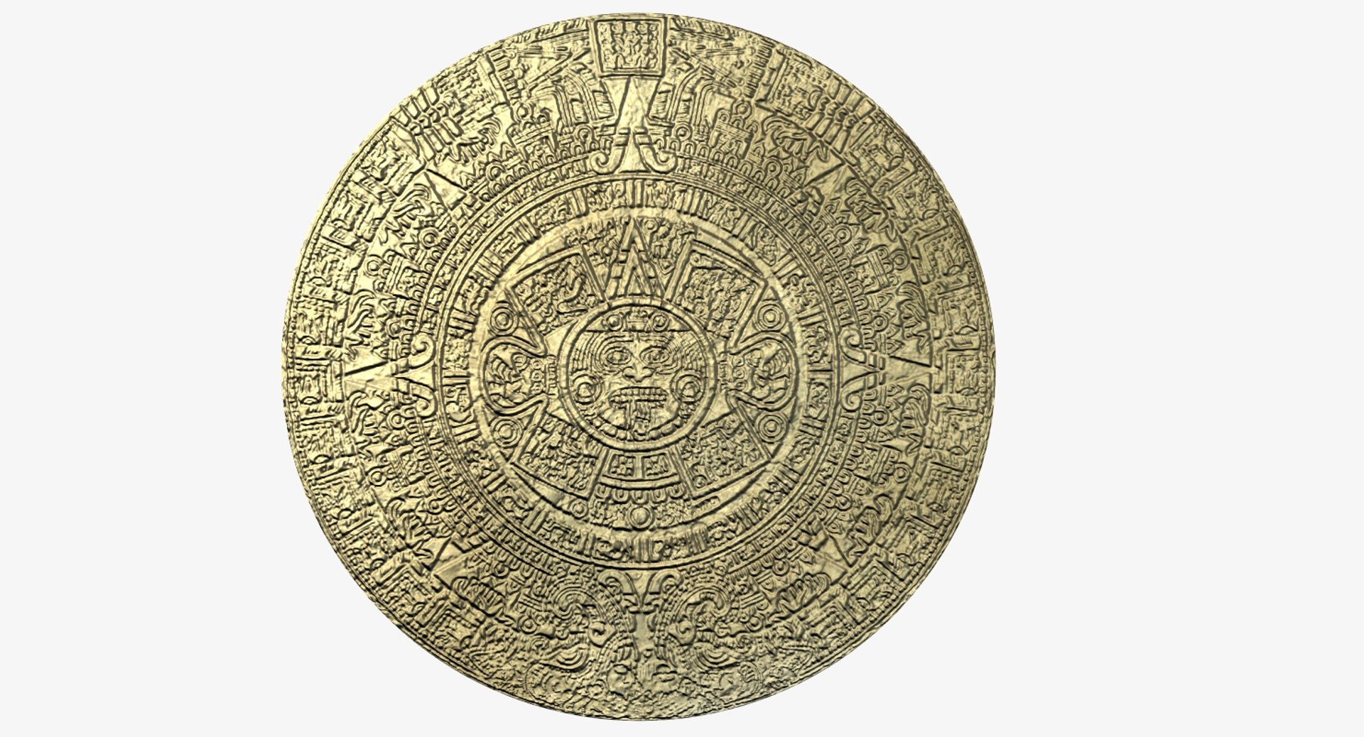 3d Model Aztec Calendar