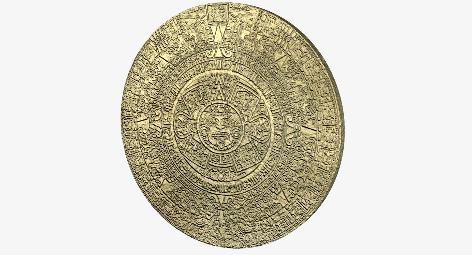 3d Model Aztec Calendar