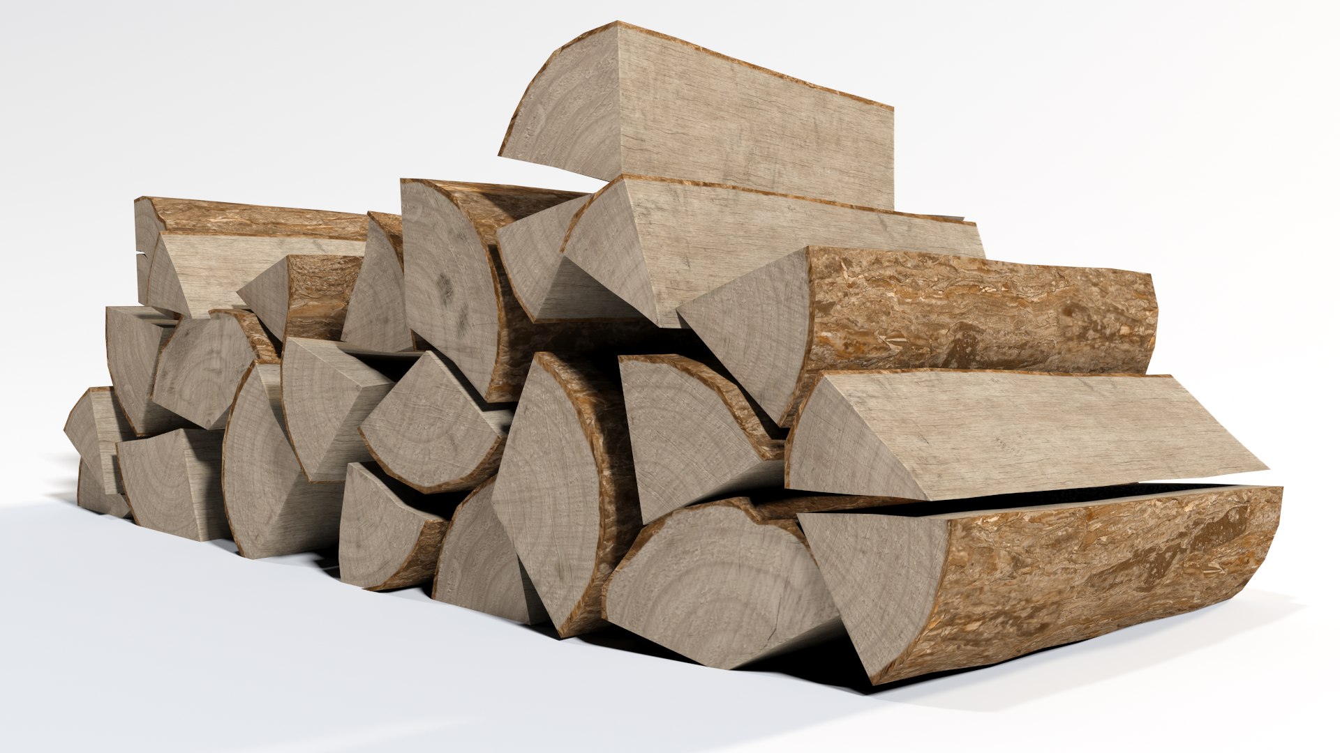 3D Firewood Stack - TurboSquid 1983721