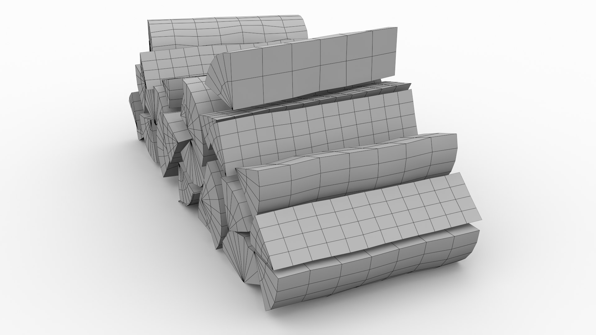 3D Firewood Stack - TurboSquid 1983721