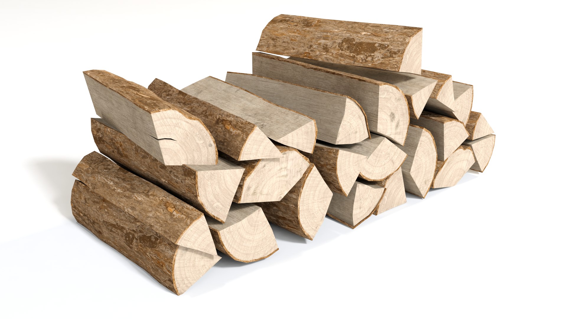 3D Firewood Stack - TurboSquid 1983721