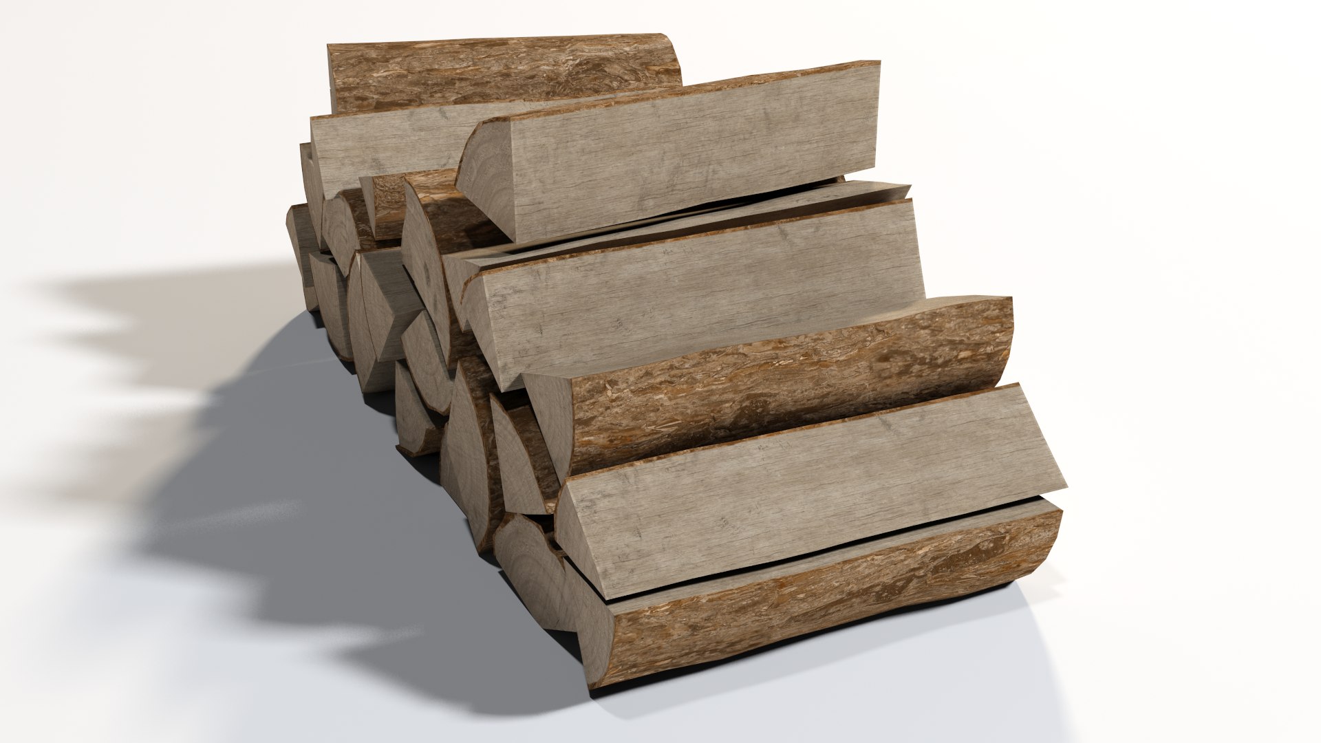 3D Firewood Stack - TurboSquid 1983721