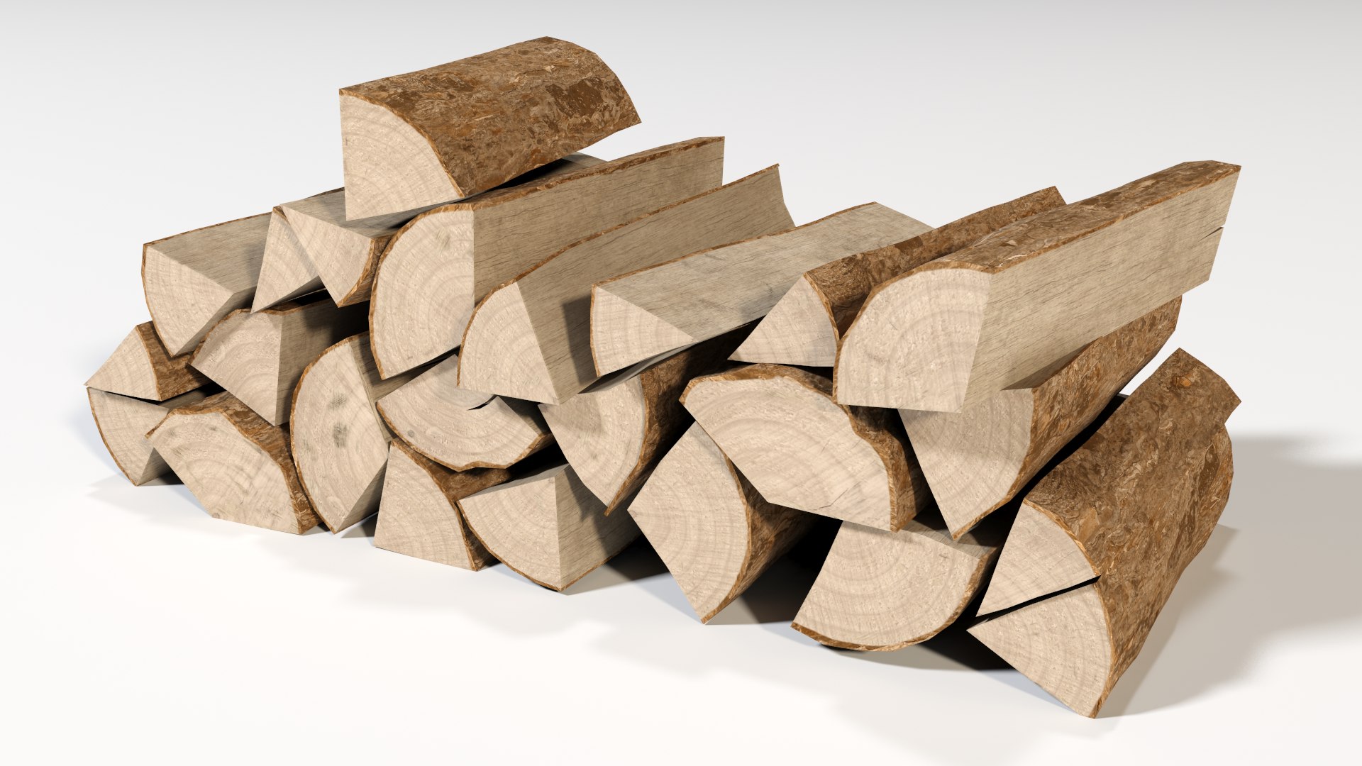 3D Firewood Stack - TurboSquid 1983721