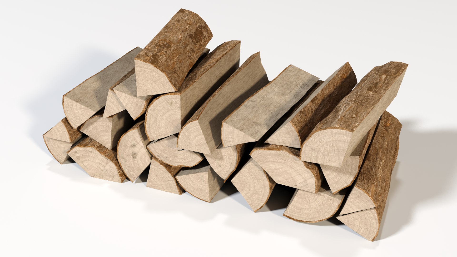 3D Firewood Stack - TurboSquid 1983721