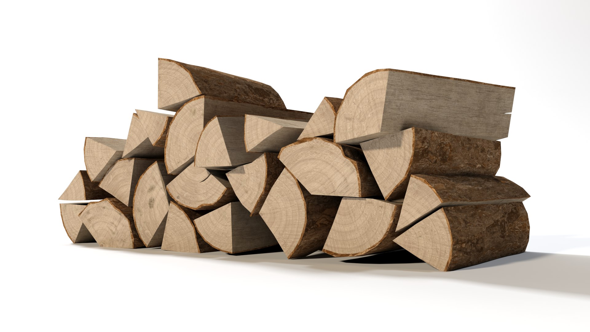 3D Firewood Stack - TurboSquid 1983721