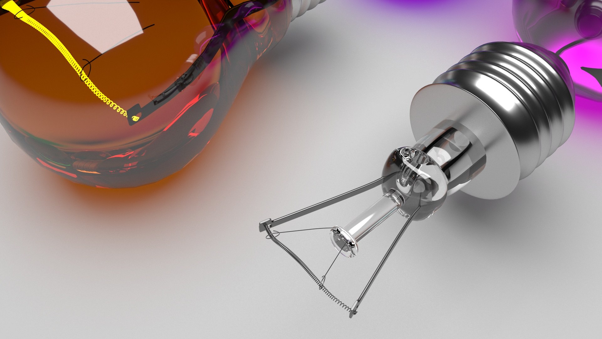 3D Light Bulbs Set model - TurboSquid 1839241