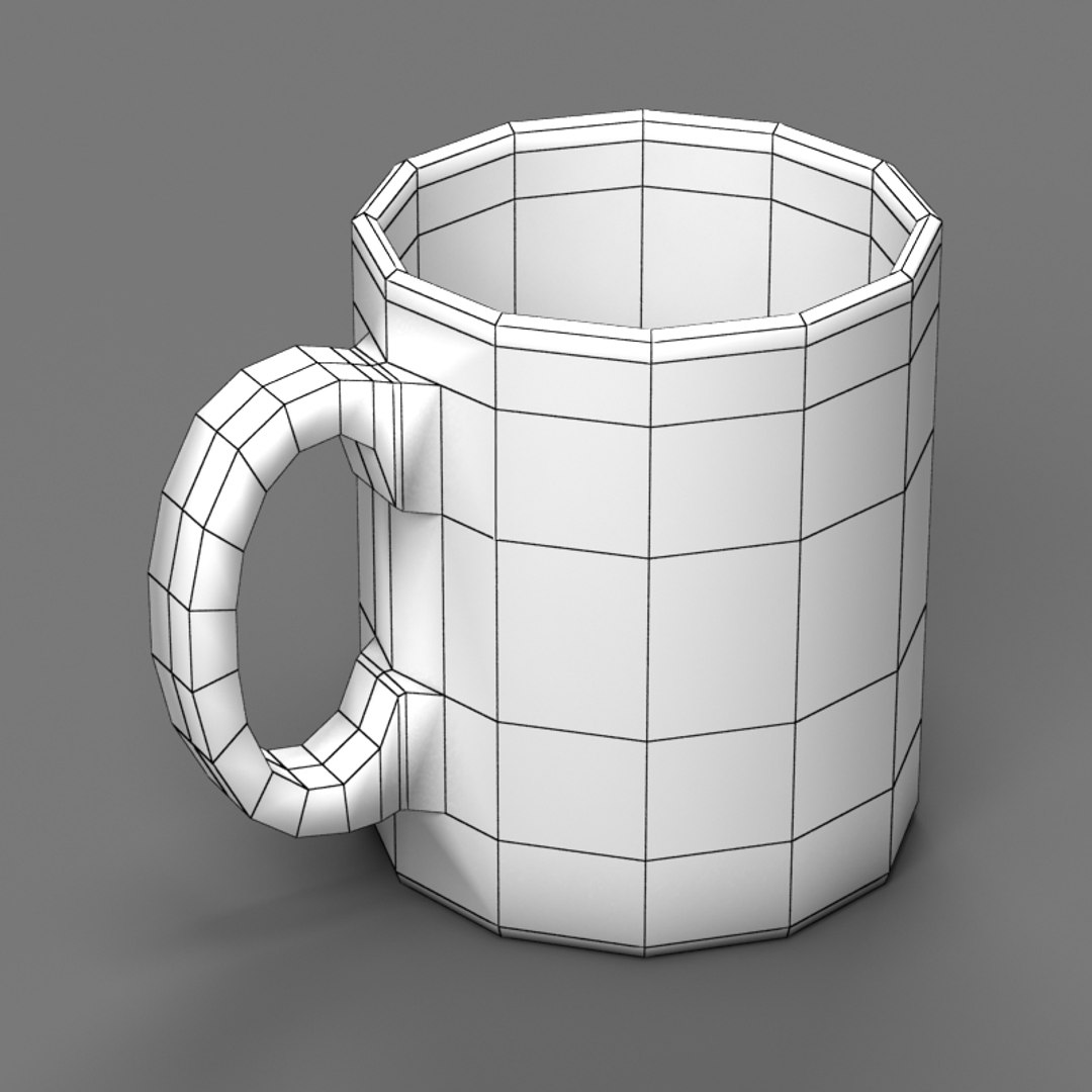 3ds max ceramic mug