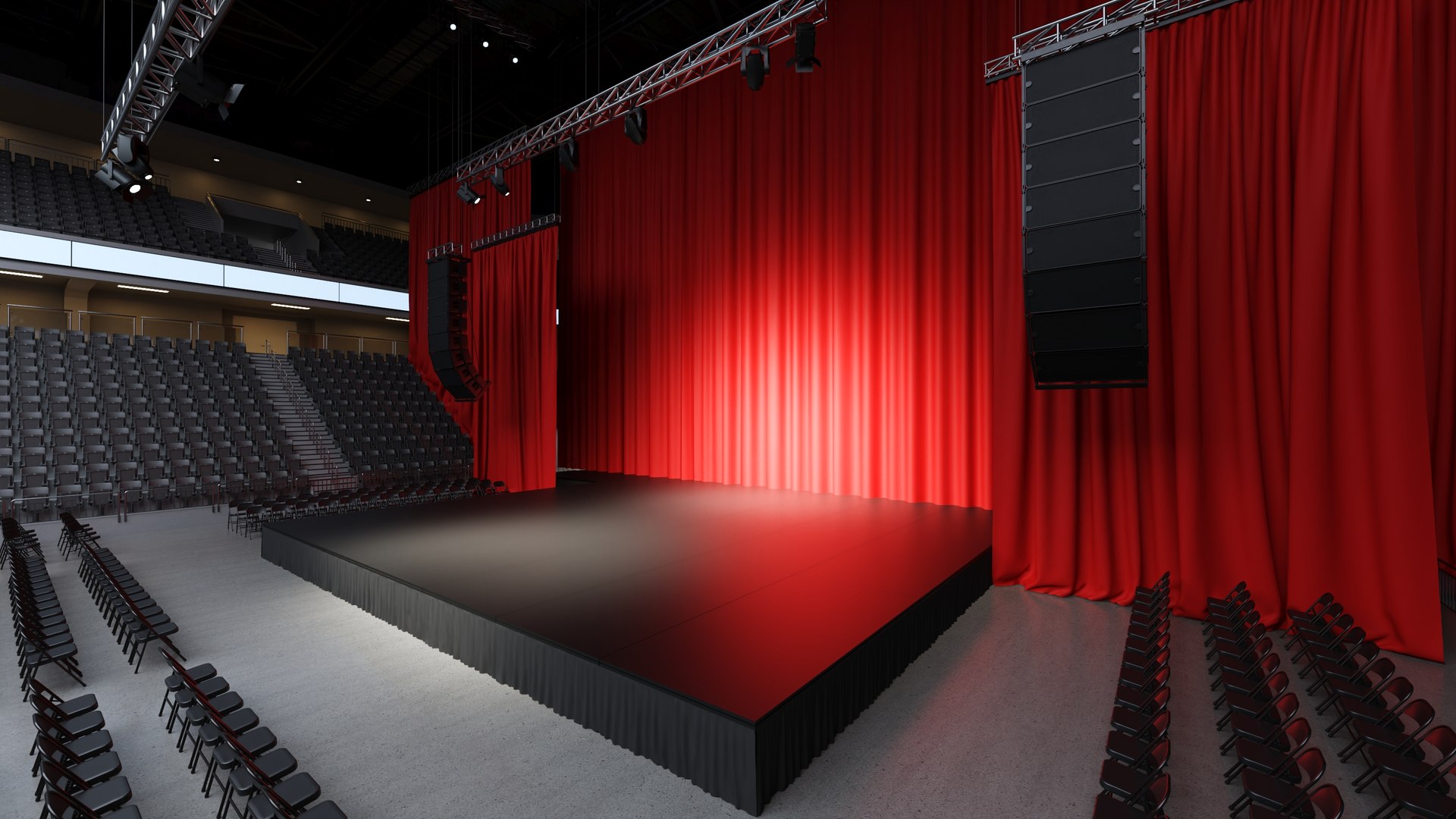 3D Arena Event Stage - TurboSquid 2334271