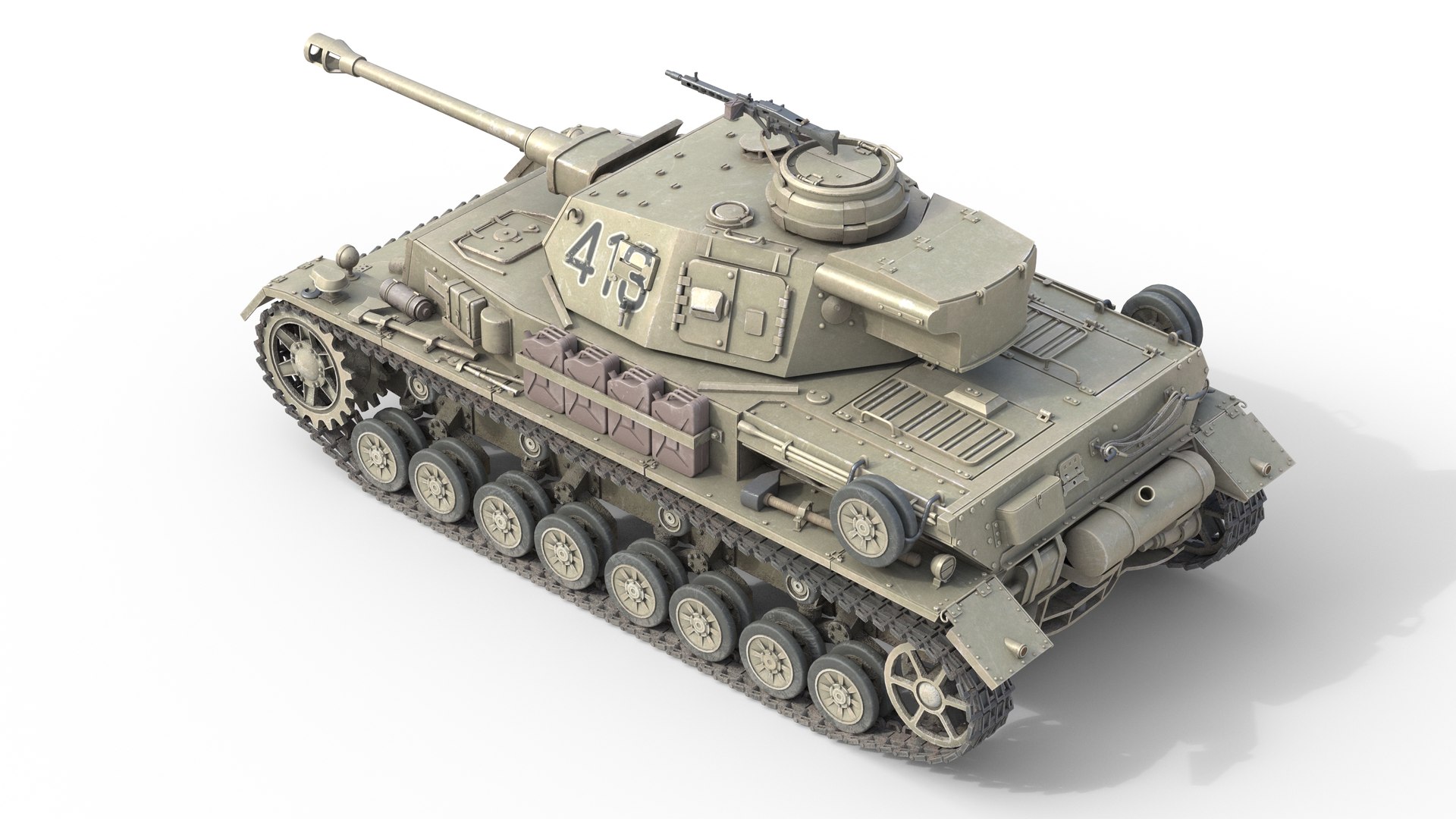 Panzer IV German Medium Tank 3D - TurboSquid 2301842