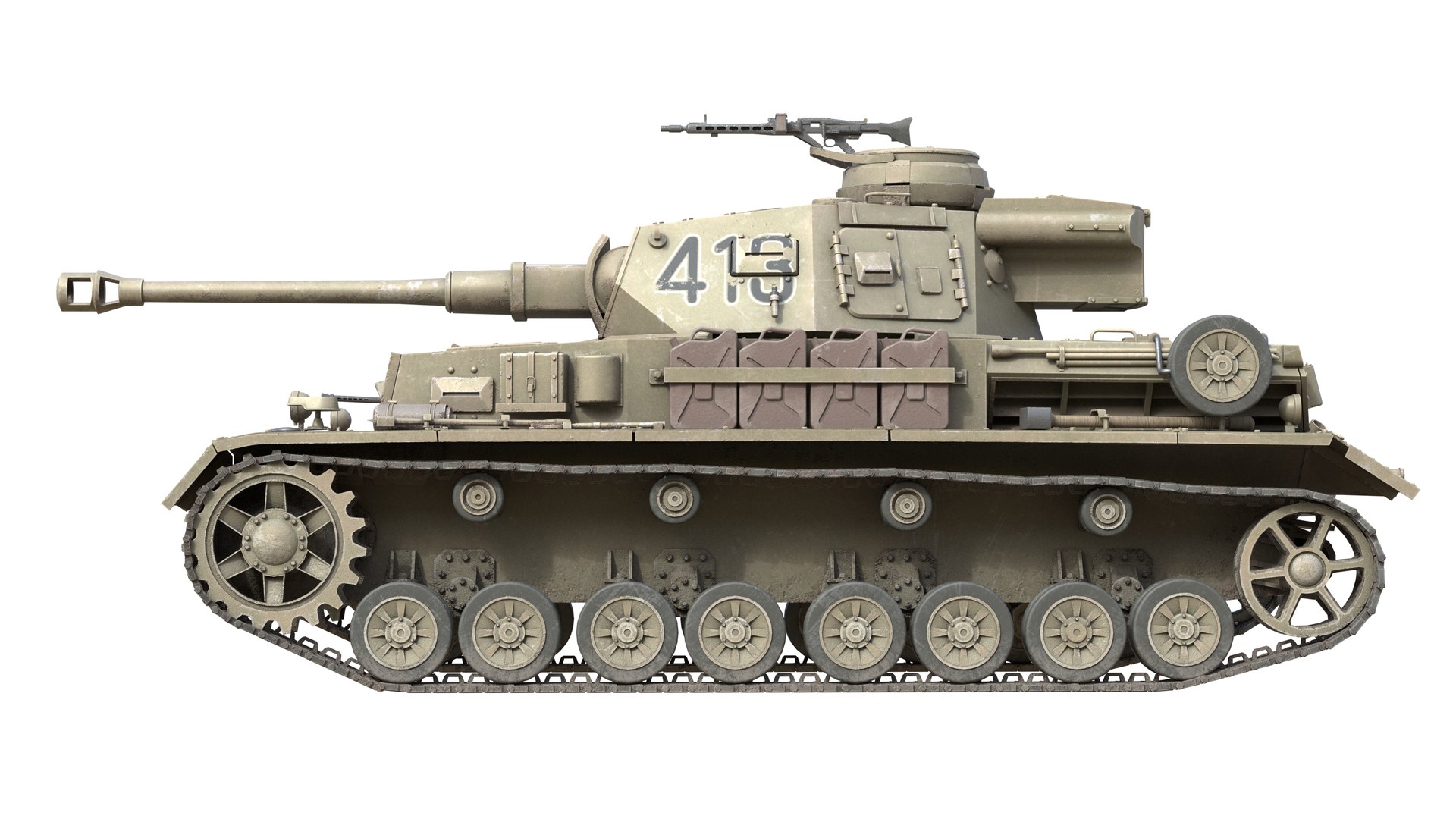 Panzer IV German Medium Tank 3D - TurboSquid 2301842