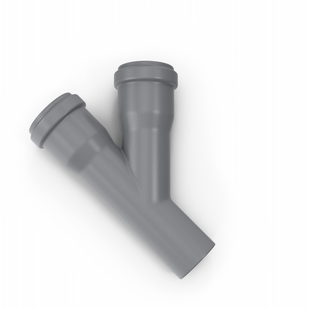 3D model PVC Pipe Tee - TurboSquid 1938610