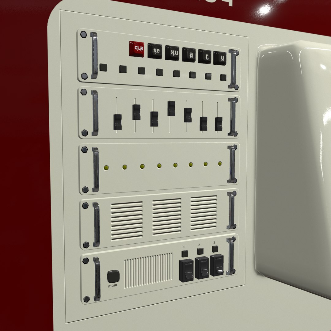 obj retro computer terminal