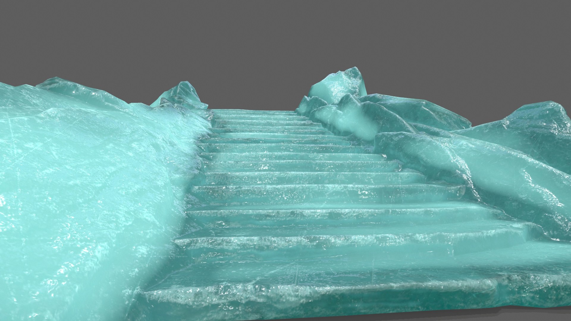 Ice Rock Stairs 2 Model - TurboSquid 2017850