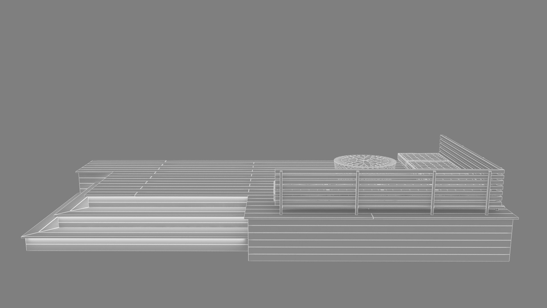 Wooden Terrace Model - TurboSquid 2114903