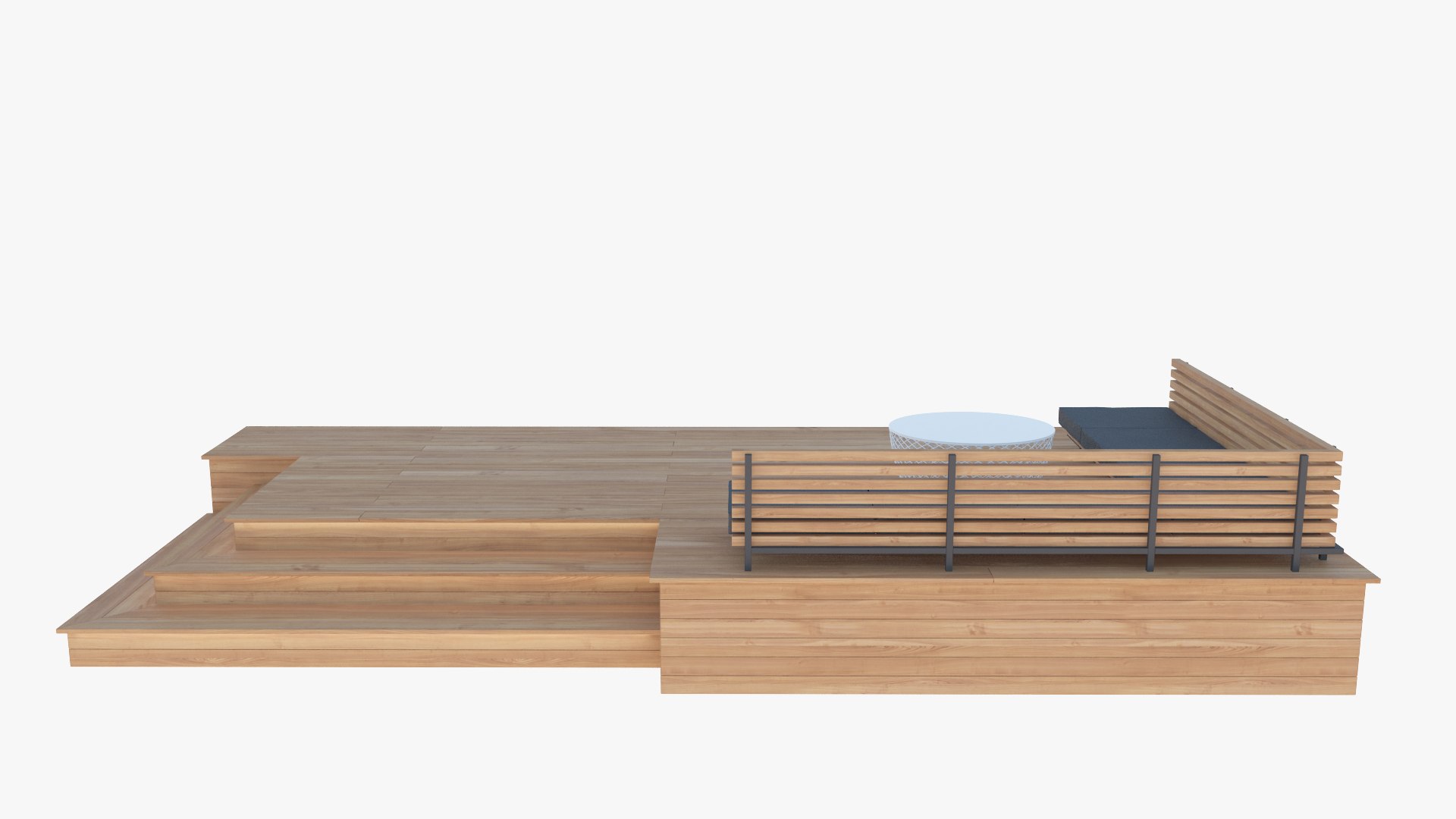 Wooden Terrace Model - TurboSquid 2114903
