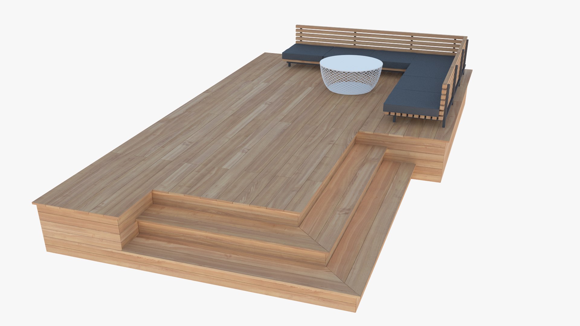 Wooden Terrace Model - TurboSquid 2114903
