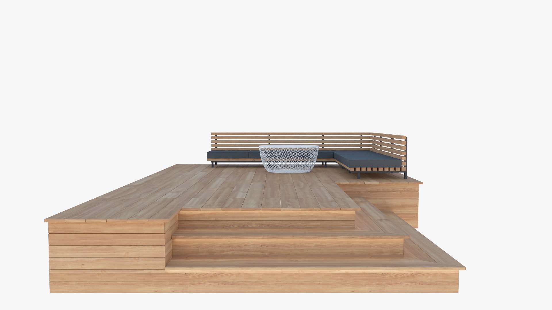 Wooden Terrace Model - TurboSquid 2114903