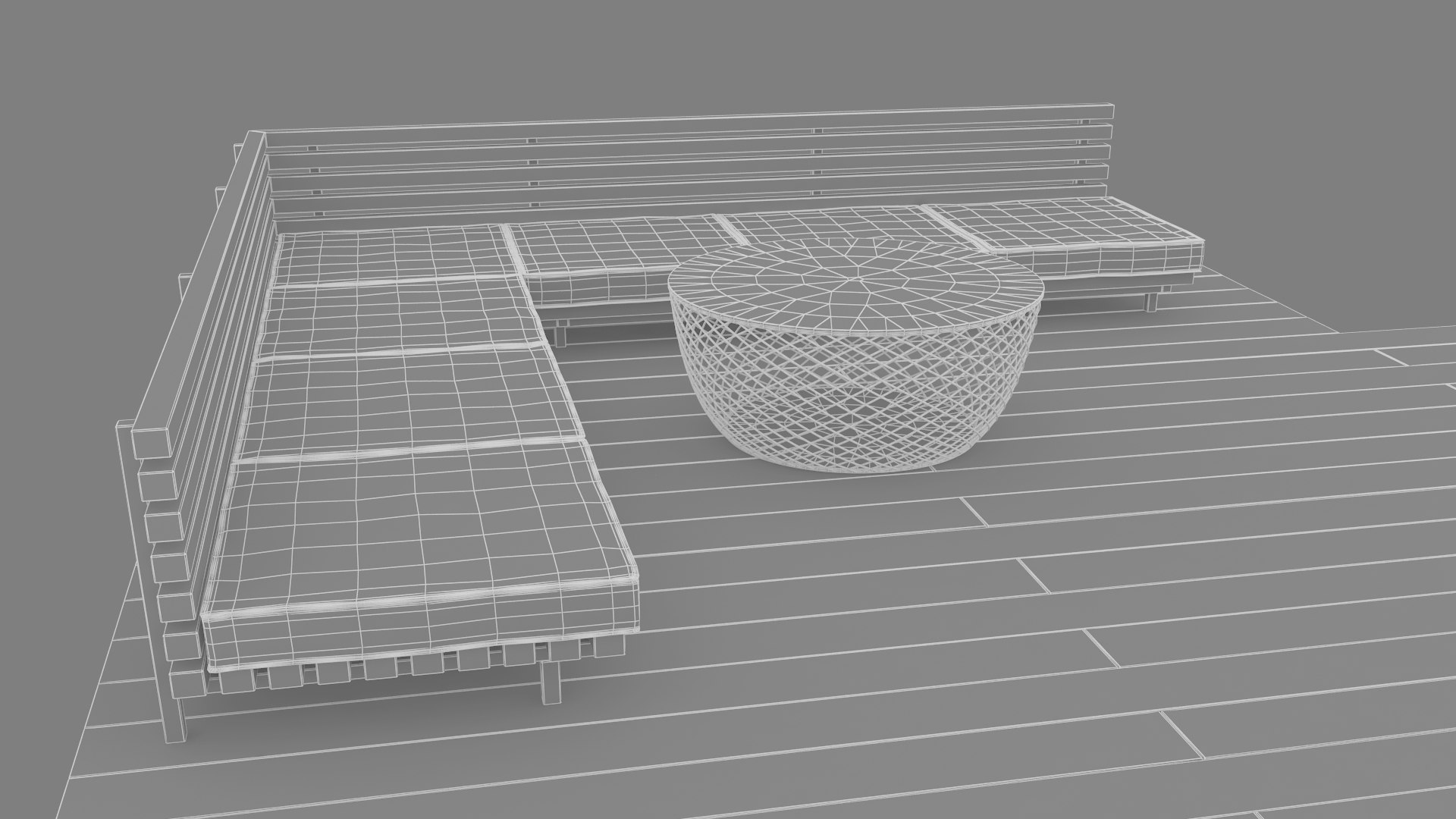 Wooden Terrace Model - TurboSquid 2114903