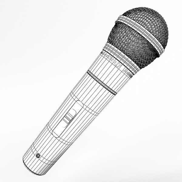 free basic microphone 3d model