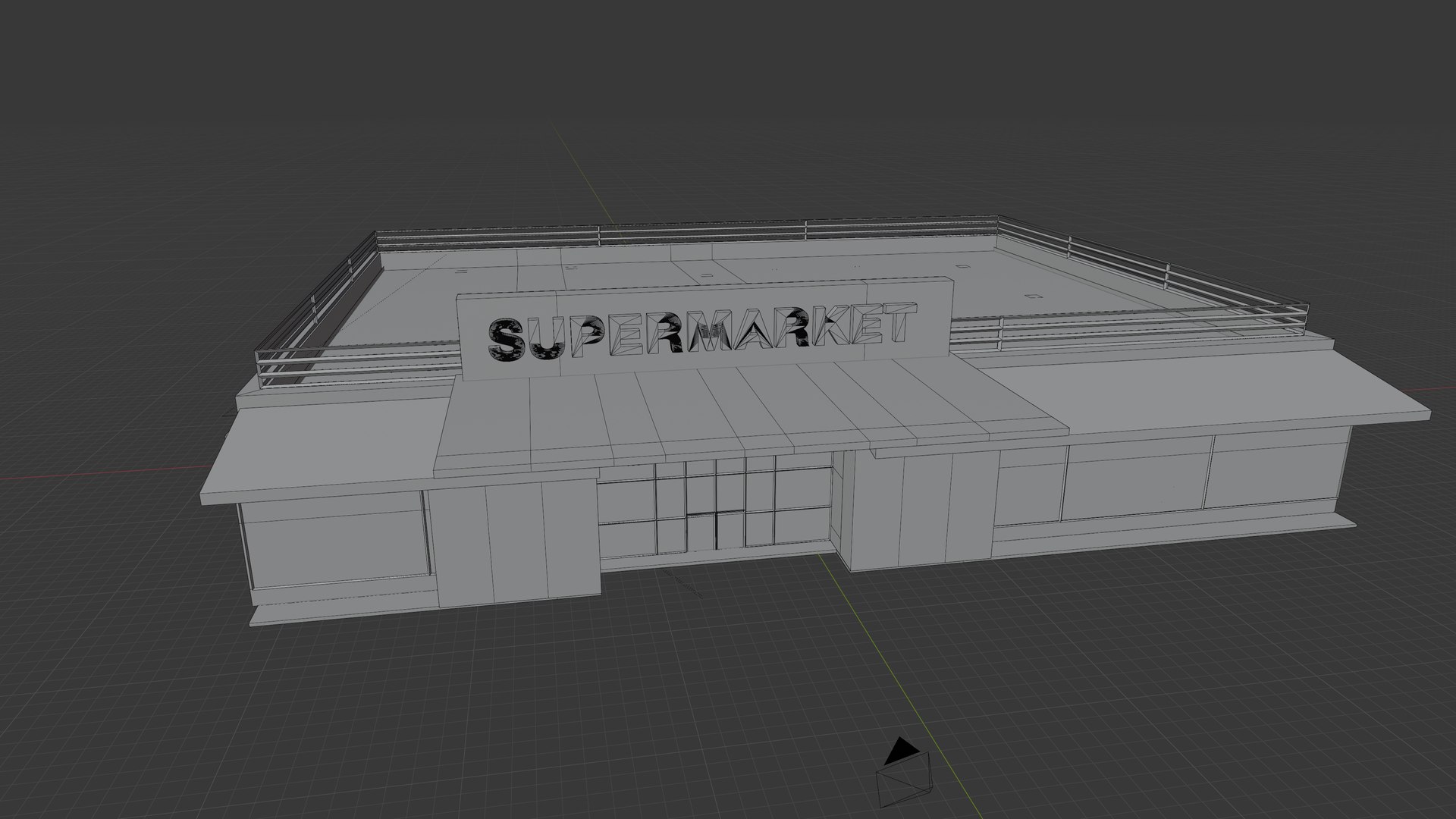 3D Supermarket Store - TurboSquid 2367187