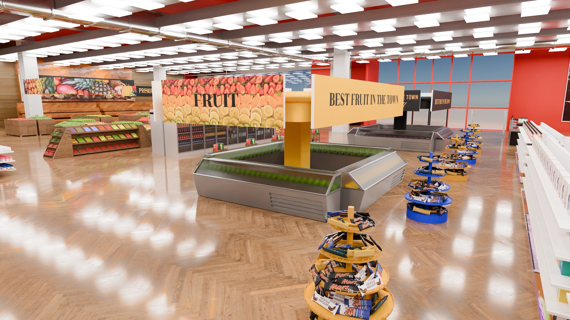 3D Supermarket Store - TurboSquid 2367187