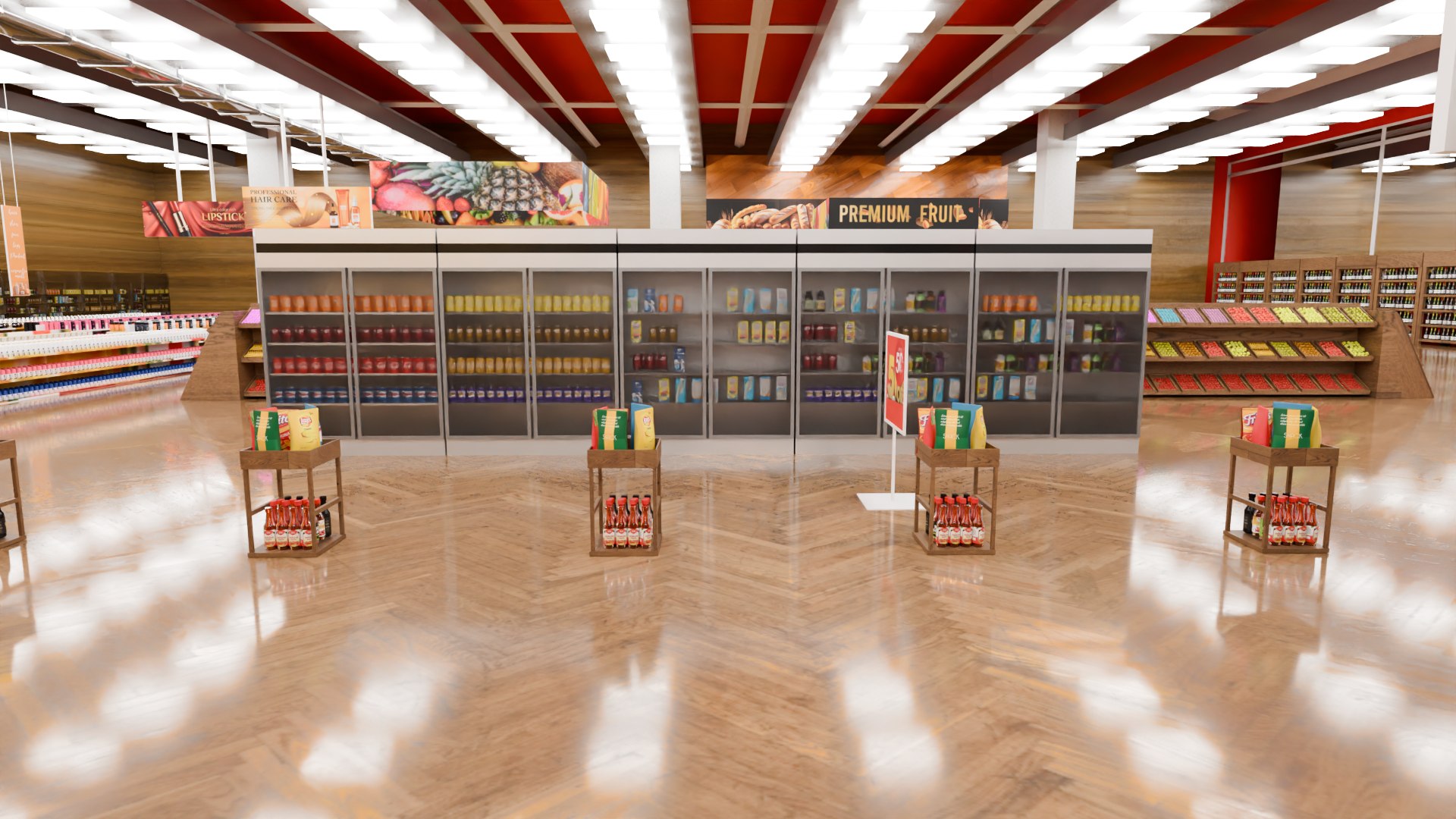 3D Supermarket Store - TurboSquid 2367187